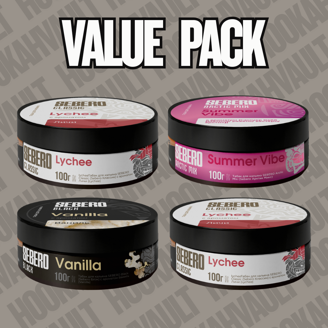Sebero 100g 4 Pack Bundle | Hookah Vault